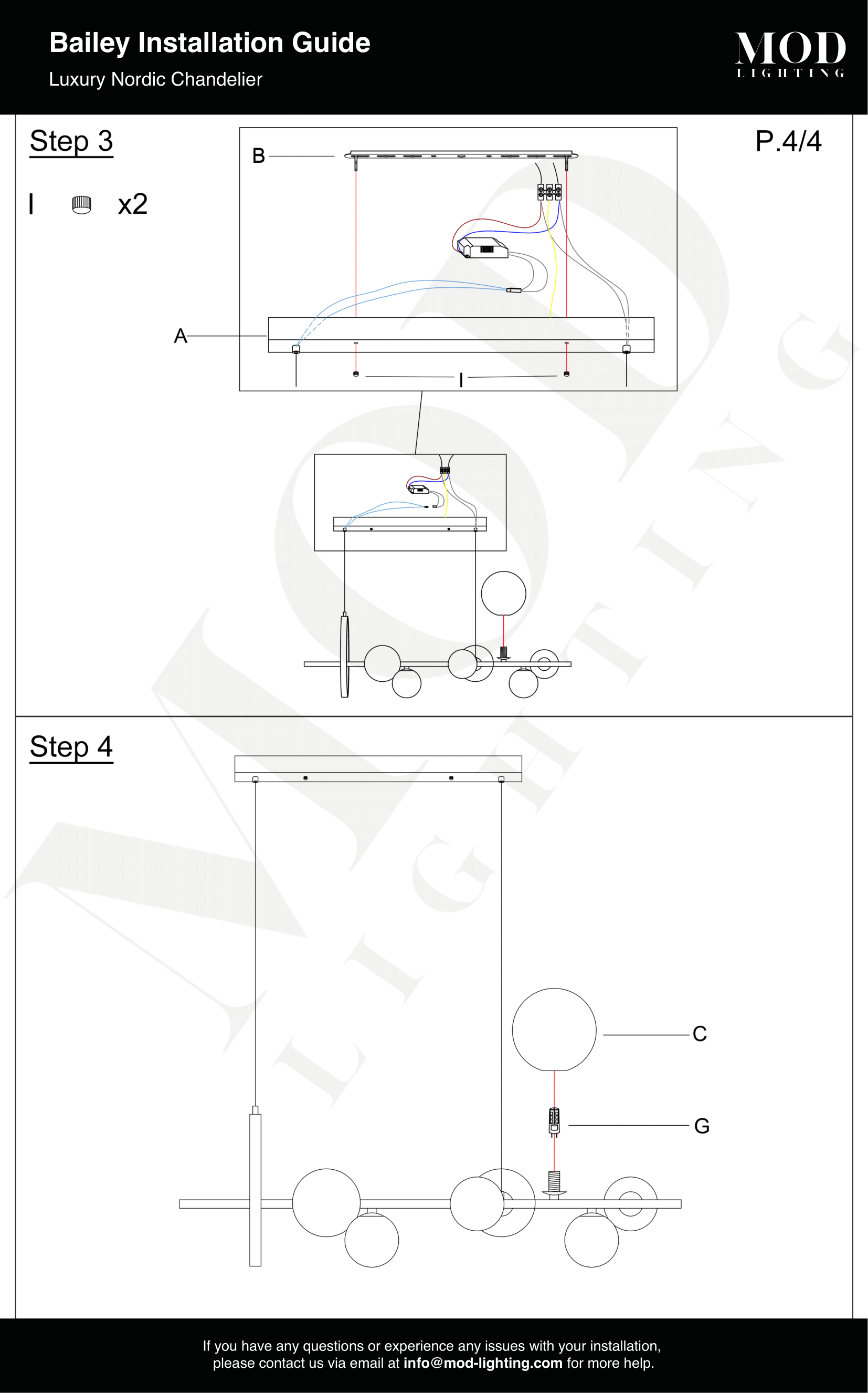 Bailey Installation Guide | Help Center | MOD LIGHTING
