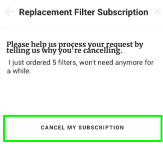 How do I cancel my Subscription?