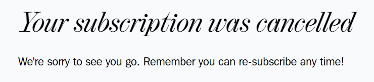 How do I cancel my subscription?